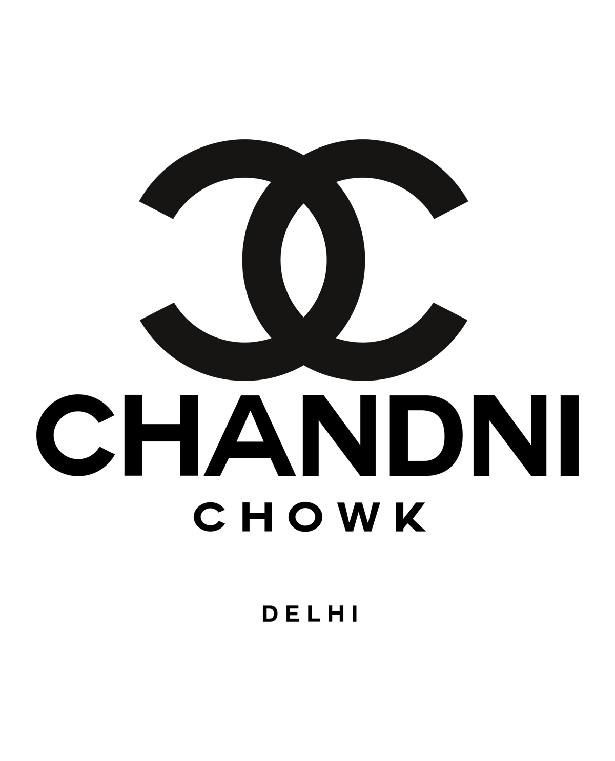 White V-Neck Chandni Chowk T.shirt for Women